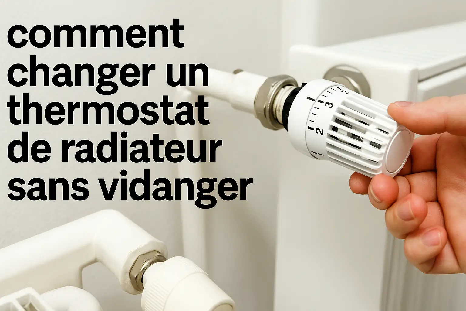 Comment changer un thermostat de radiateur sans vidanger