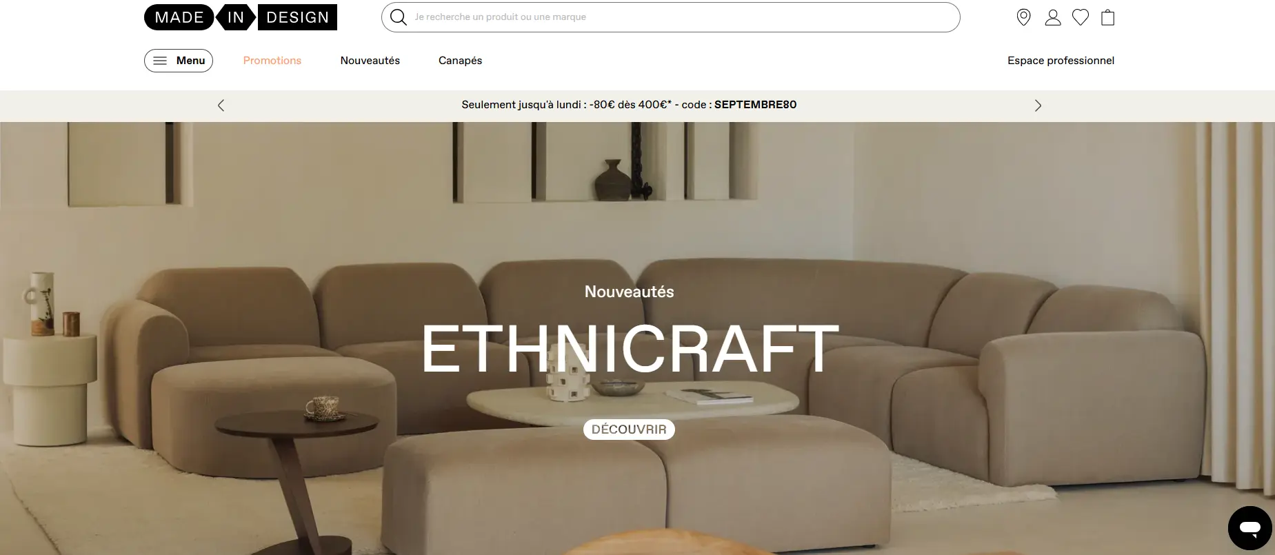 Quelles sont les meubles design présents chez Made in Design